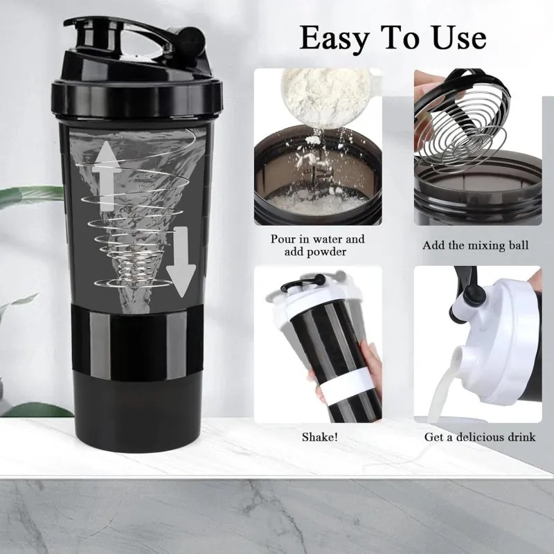 Flamenco Mystique Twist Off sportovní šejkr 500ML s sítkem na proteinové nápoje BD55CZ