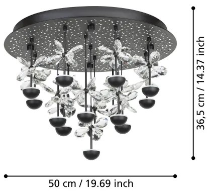 Eglo 390275 - LED Stmívatelné stropní svítidlo PIANOPOLI LED/27W/230V 3000K