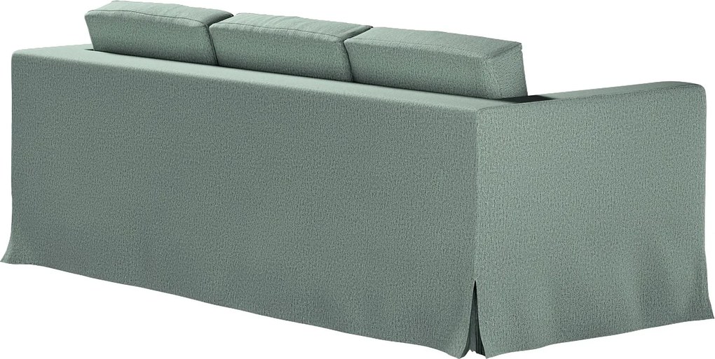 Potah na pohovku IKEA Karlanda 3-místná nerozkládací, dlouhý barva zelená látka pletený vzor