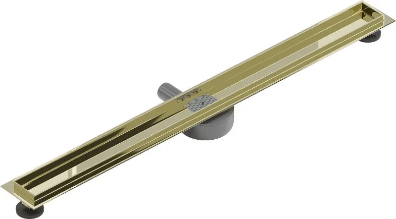 Mexen Flat 360° korpus pro liniový odtok otočný 80 cm, zlatý - 1540080