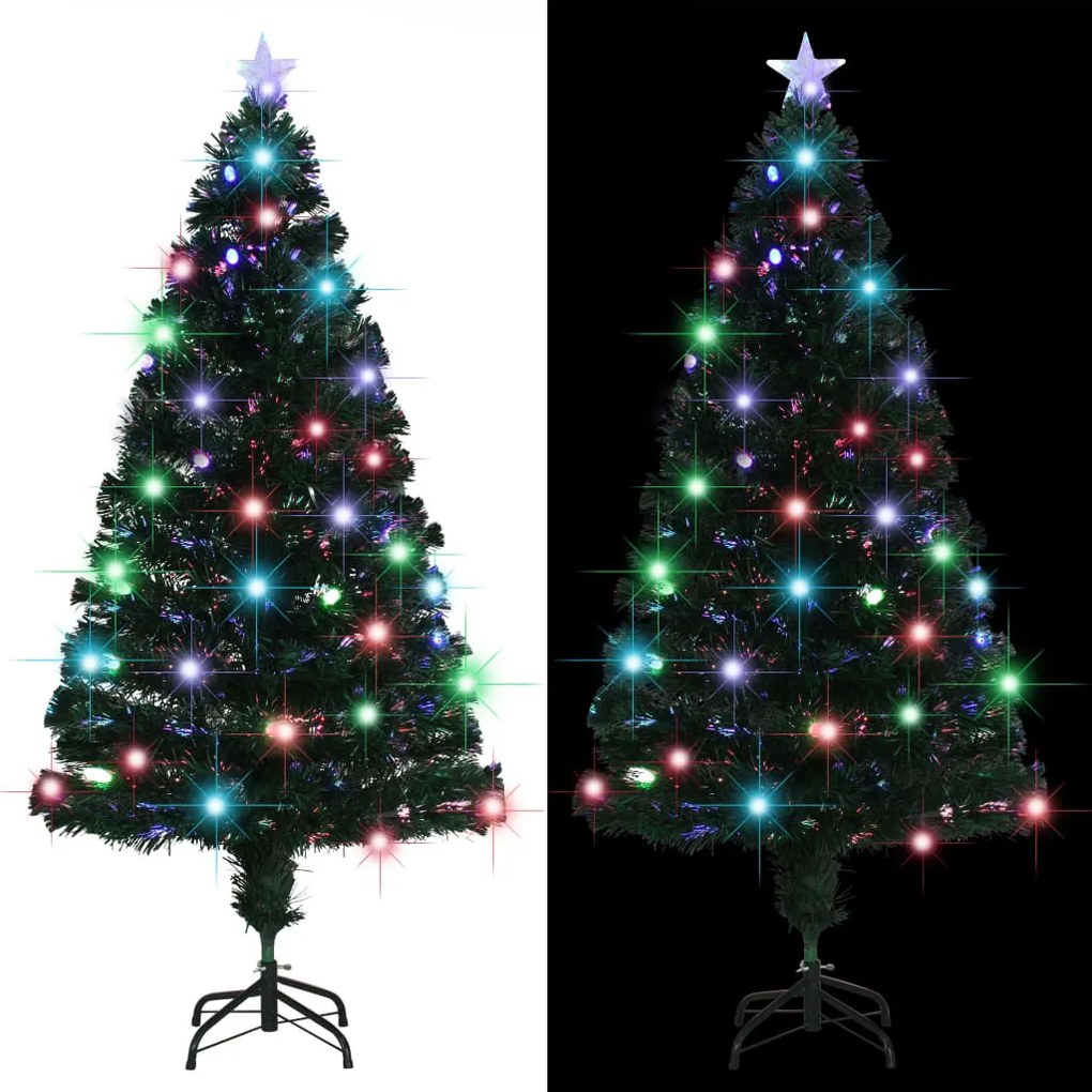 Umělý vánoční stromek se stojanem a LED 150 cm 170 větviček