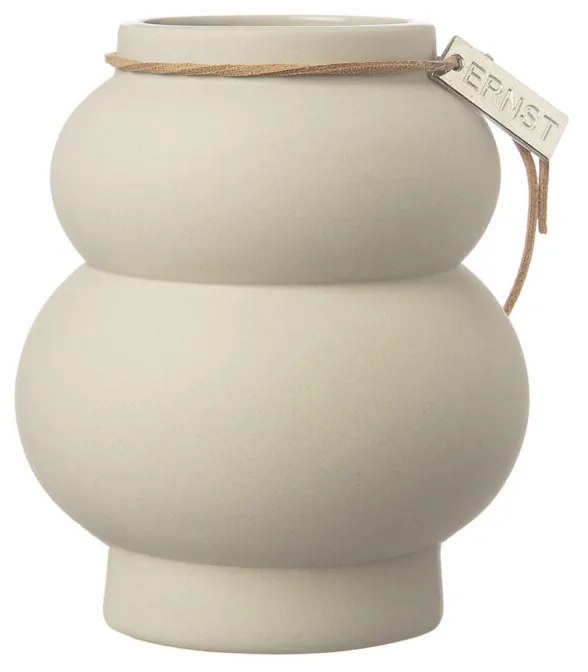 Kameninová váza Stengods Beige 21,5 cm Ernst