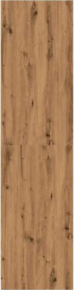 Šatní skříň dub artisan 100 x 50 x 200 cm kompozitní dřevo 3307809
