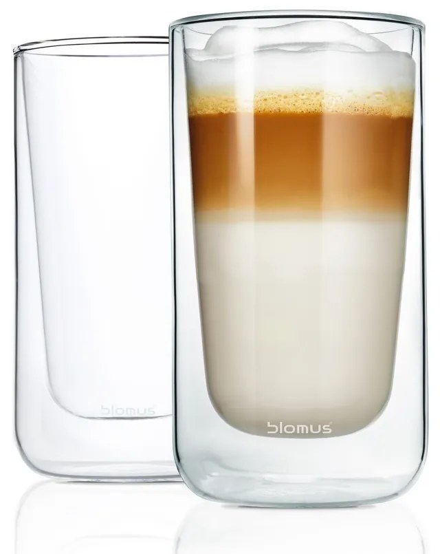Blomus Sada termosklenic café latte Nero 2 x 320 ml