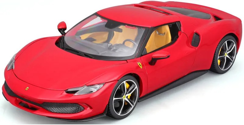 Bburago ferrari 296 gtb 1:18 červená