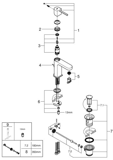 GROHE 32612003 - Umyvadlová baterie PLUS velikost S lesklý chrom