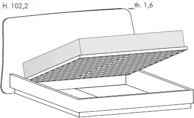 NOVAMOBILI - Postel Sheet s úložným prostorem