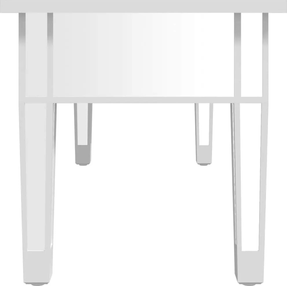 vidaXL Zrcadlový konferenční stolek 106x45x45 cm kompozitní dřevo sklo [348528]