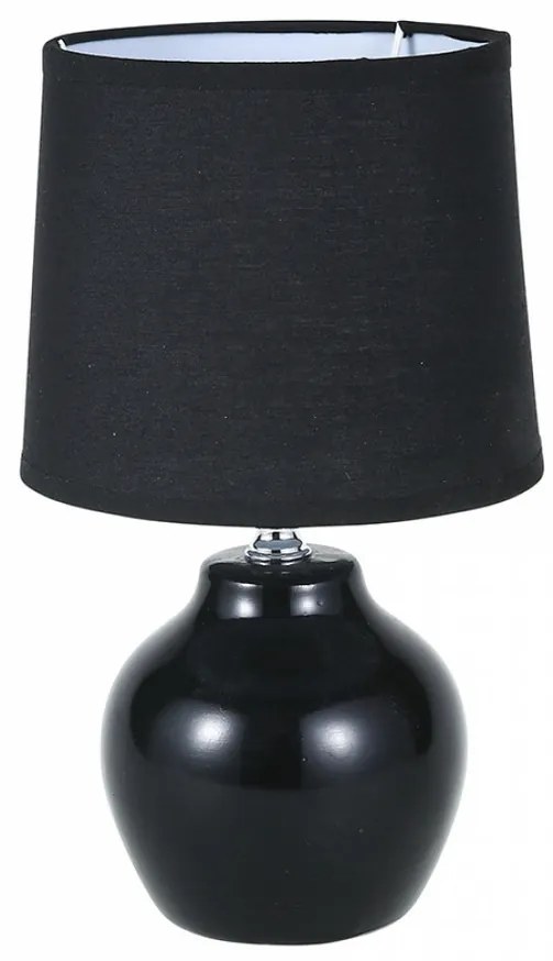 Altom Keramická stolní lampa, černá