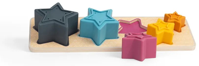 Bigjigs Toys Vkládací puzzle Hvězdy