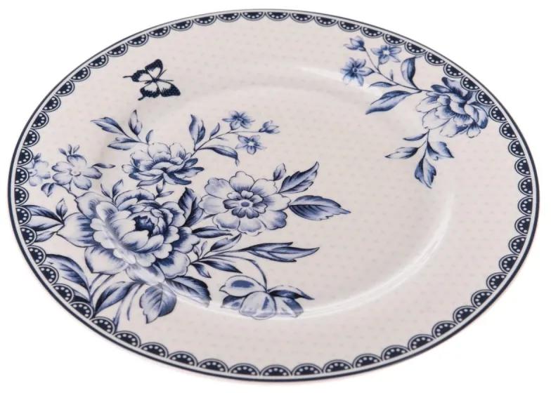 Dezertní talíř s květy 19,5cm