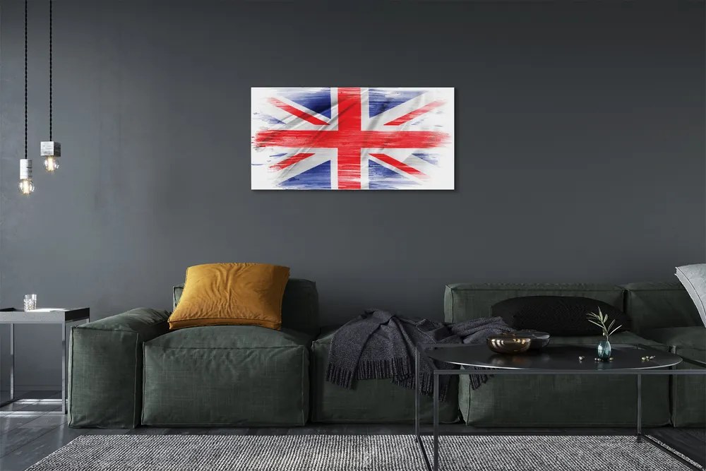 Obrazy na plátně Vlajka Velké Británie 100x50 cm