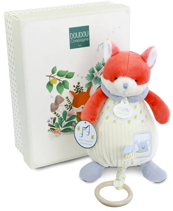 Doudou Dárková sada Plyšová liška Romarin hrající melodii 20 cm