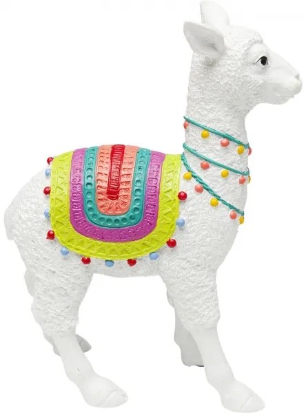 Dekorativní předmět Alpaca 39 cm - bílý