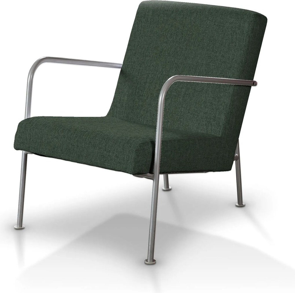 Potah na křeslo Ikea PS barva zelená látka pletený vzor