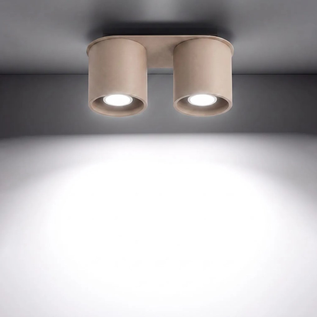 Sollux Lighting Stropní svítidlo ORBIS 2 taupe