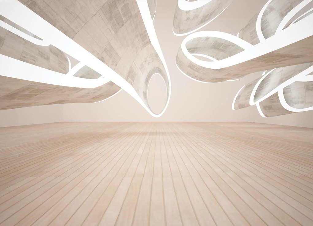 Malvis Tapeta abstraktní 3D místnost Vel. (šířka x výška): 216 x 140 cm