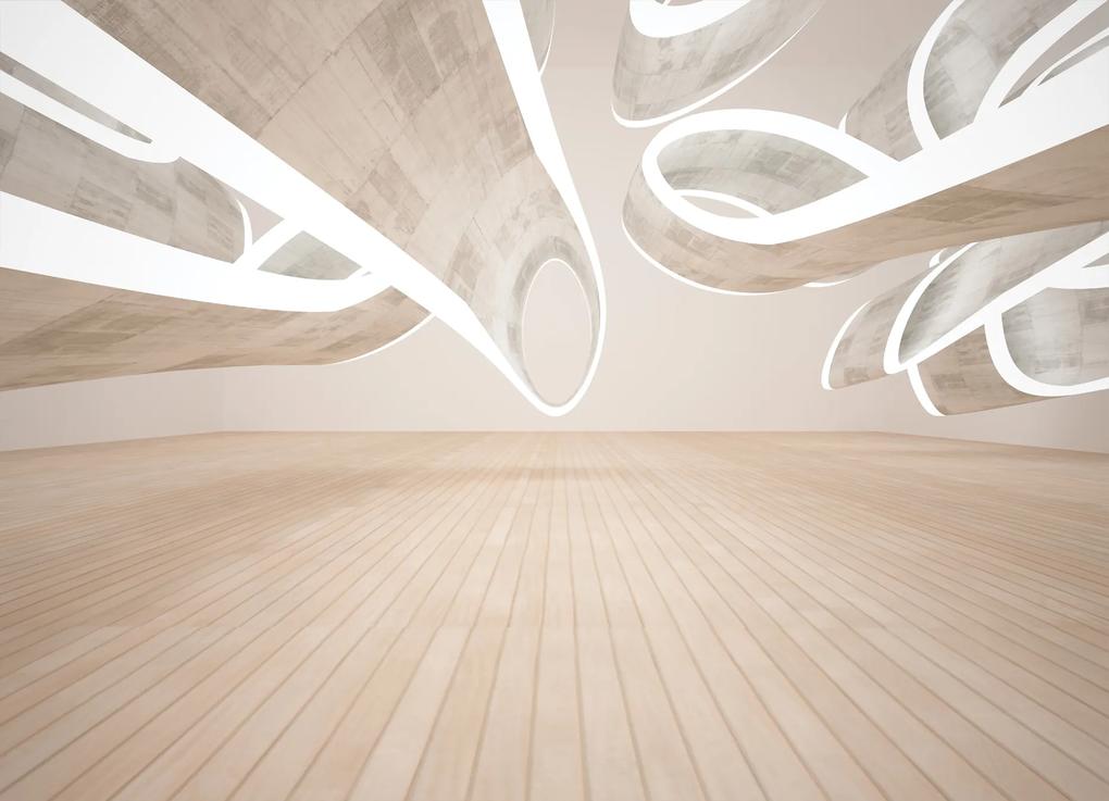 Malvis Tapeta abstraktní 3D místnost Vel. (šířka x výška): 432 x 290 cm