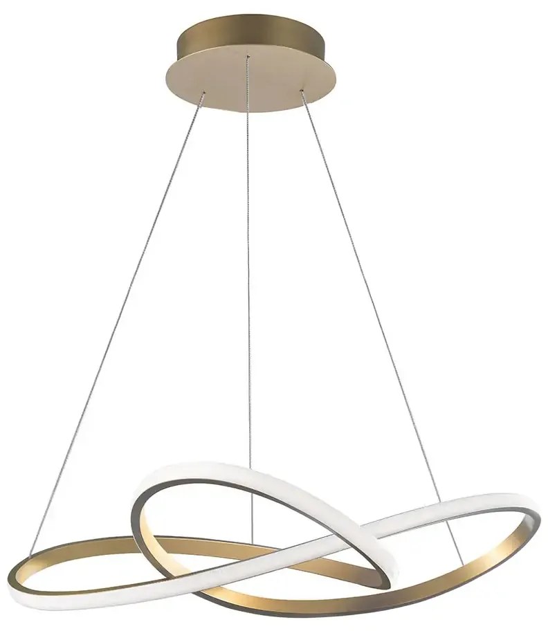 LED lustr Fusion 72 zlaté