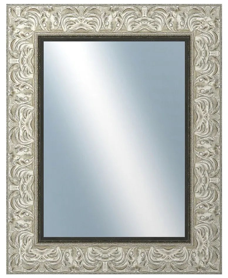 DANTIK - Zarámované zrcadlo - rozměr s rámem cca 40x50 cm z lišty PRAHA stříbrná (2751)