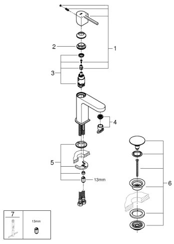 GROHE 33163003 - Umyvadlová baterie PLUS 172 mm lesklý chrom
