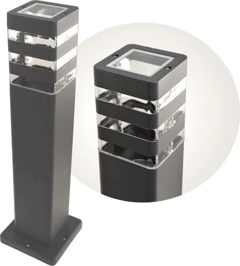 Venkovní lampa SANTA 1xE27/60W/230V IP54 50 cm antracit