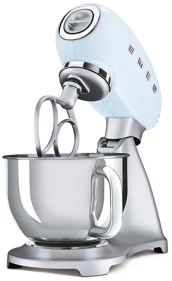 Kuchyňský robot Smeg 50's style SMF02PBEU / 800 W / 4,8 l / pastelově modrá