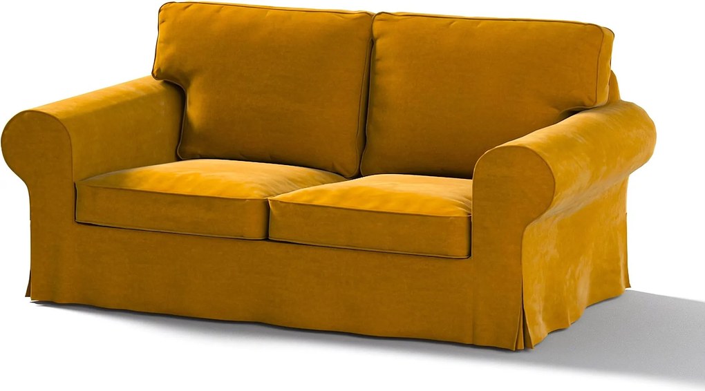 Potah na pohovku IKEA Ektorp 2-místná rozkládací NOVÝ MODEL 2012 barva žlutá látka lesklé, sametová