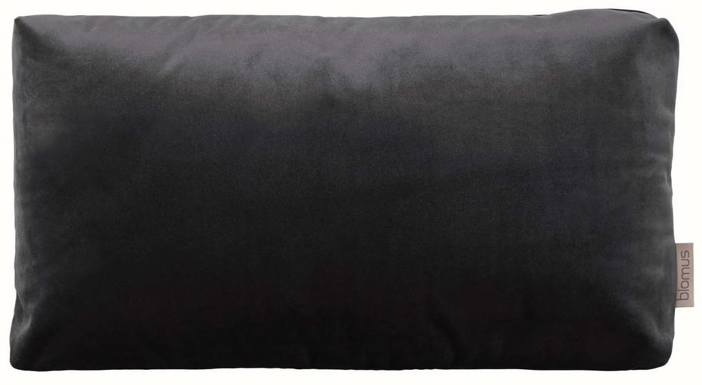 Sametový polštář 50 x 30 cm tmavě šedý BLOMUS