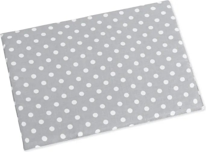 Bellatex Polštářek pro kojence do postýlky Šedá,Bílá 42x32 cm, (tenký)