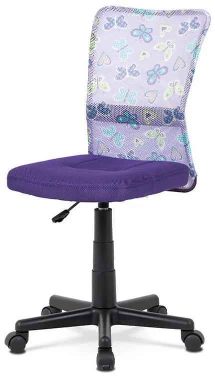 Dětská židle na kolečkách Autronic KA-2325 PUR – fialová