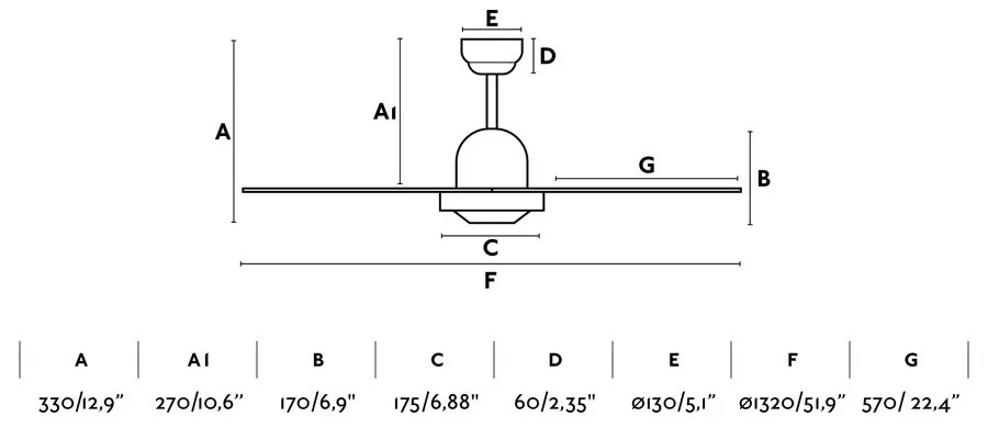 FARO IBIZA 33287 52“ matný nikl/šedá/javor Reverzní stropní ventilátor