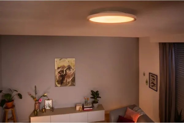 Philips - LED Stmív. stropní svítidlo Hue AURELLE LED/21W/230V pr. 39,5 cm bílá
