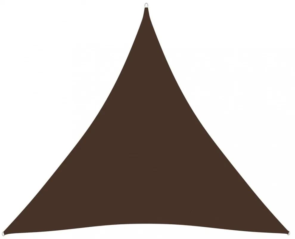 Plachta proti slunci oxfordská látka trojúhelník 3,6 x 3,6 x 3,6 m Dekorhome Černá