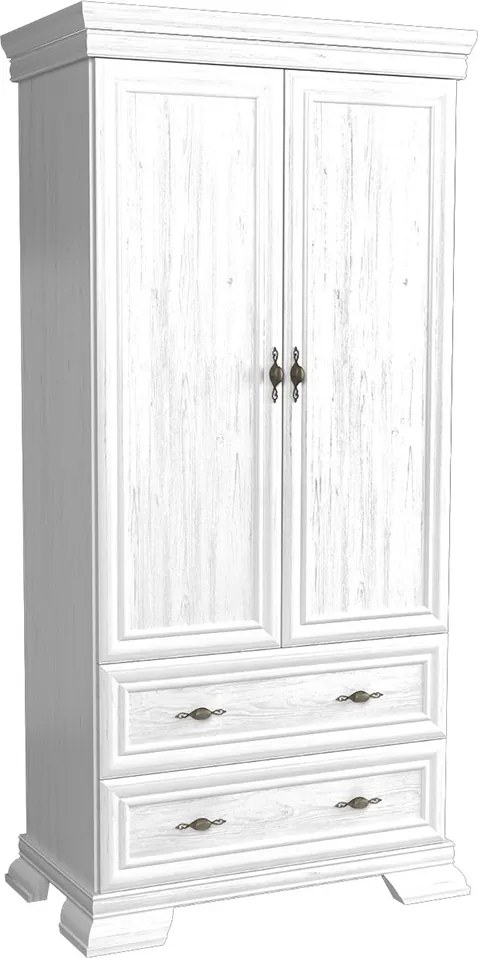 KORA a | šatní skříň KS1 se zásuvkami a šatní tyčí | 88 cm | andersen