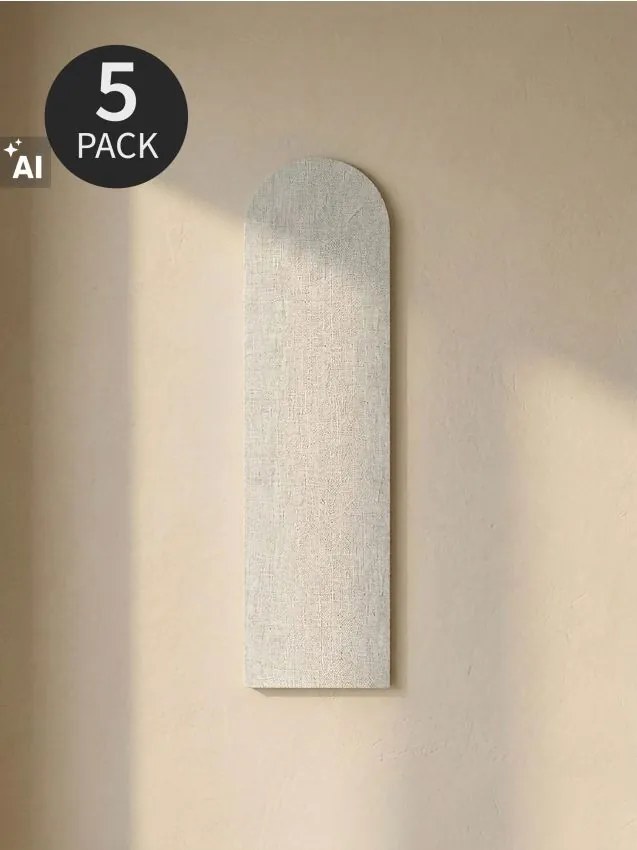 Sinsay - Sada filcových nástěnných panelů 5 pack - béžová