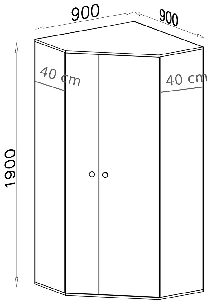 Dětský pokoj PIXEL | sestava G | 6 dílů | dub/bílá lux/šedá