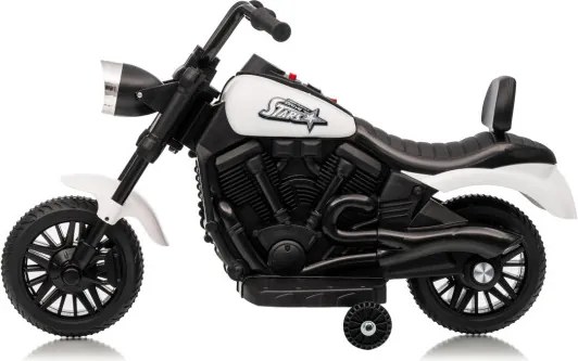 Elektrická motorka STAR bílá