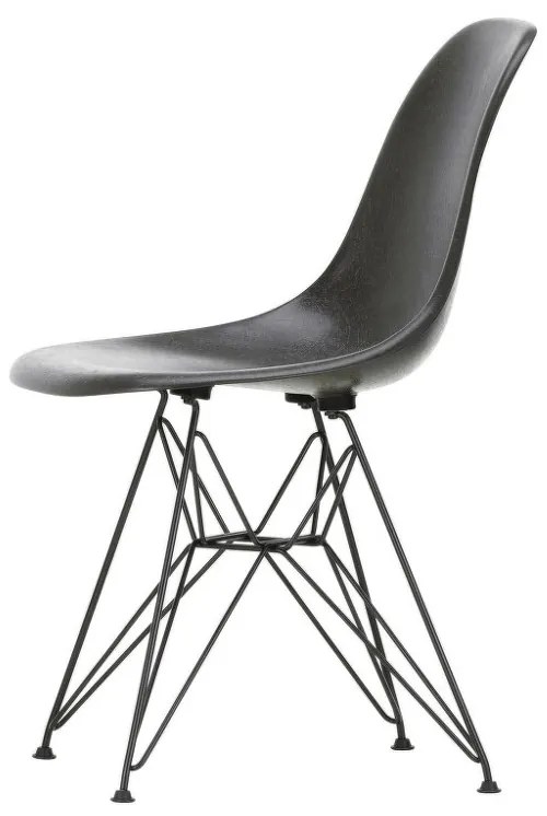 Vitra Židle Eames Fiberglass DSR, elephant hide grey/black