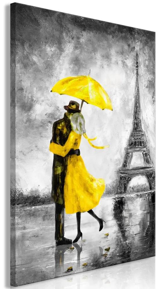 Obraz - Mlha v Paříži - žlutá 60x90