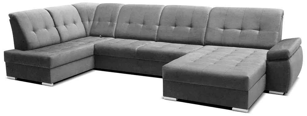 Sedací souprava ZEUS | 162x375x180 cm | LEVÁ | s funkcí RELAX | rozkládací + 2x úložný prostor | VÝBĚR TKANIN