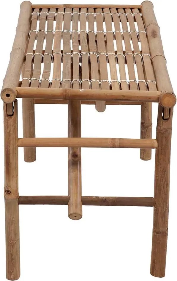Skládací zahradní lavice s poduškou 118 cm bambus 3063860