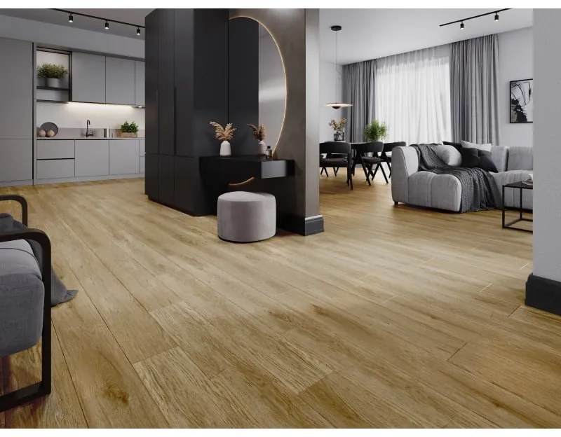 Mexen Manhattan, vinylová podlaha 1240x182 mm SPC 6,5 mm, IXPE 1,5 mm, 4stranná V-drážka, dub, F1041-1240-182-505-4V1-01