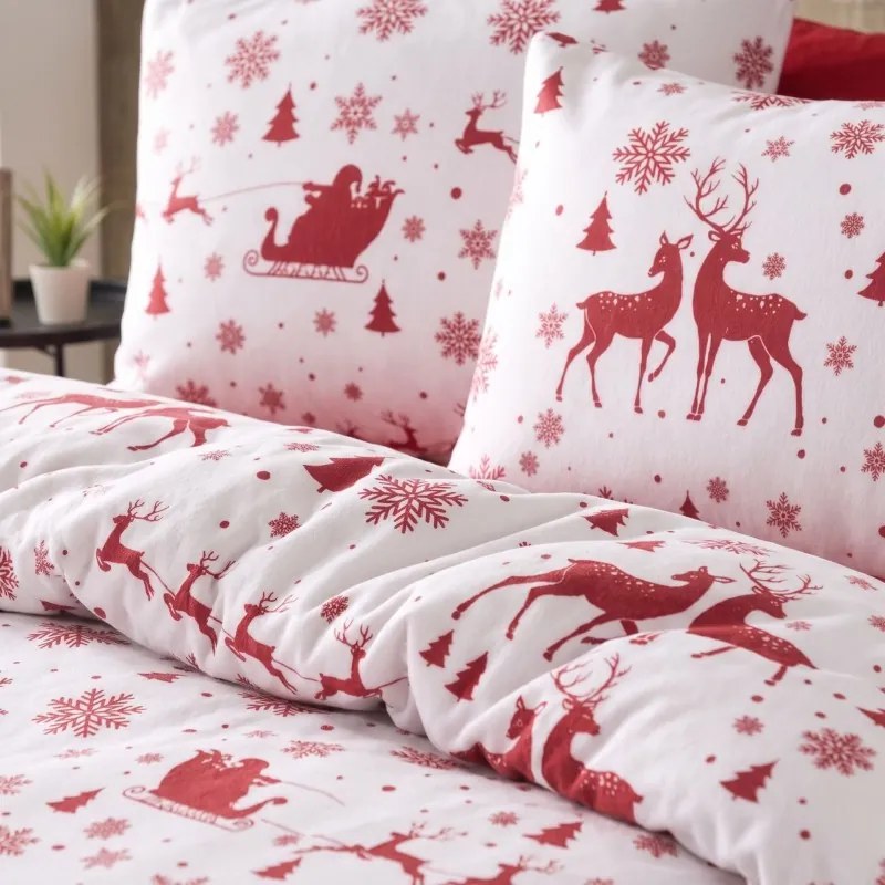 Flanelové povlečení Santa Claus EMI