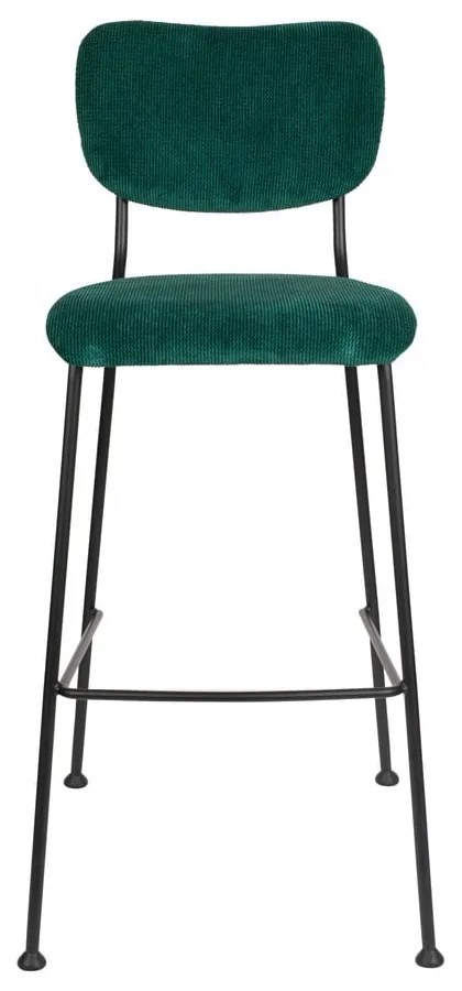 Sada 2 tmavě zelených barových židlí Zuiver Benson, výška 102,2 cm