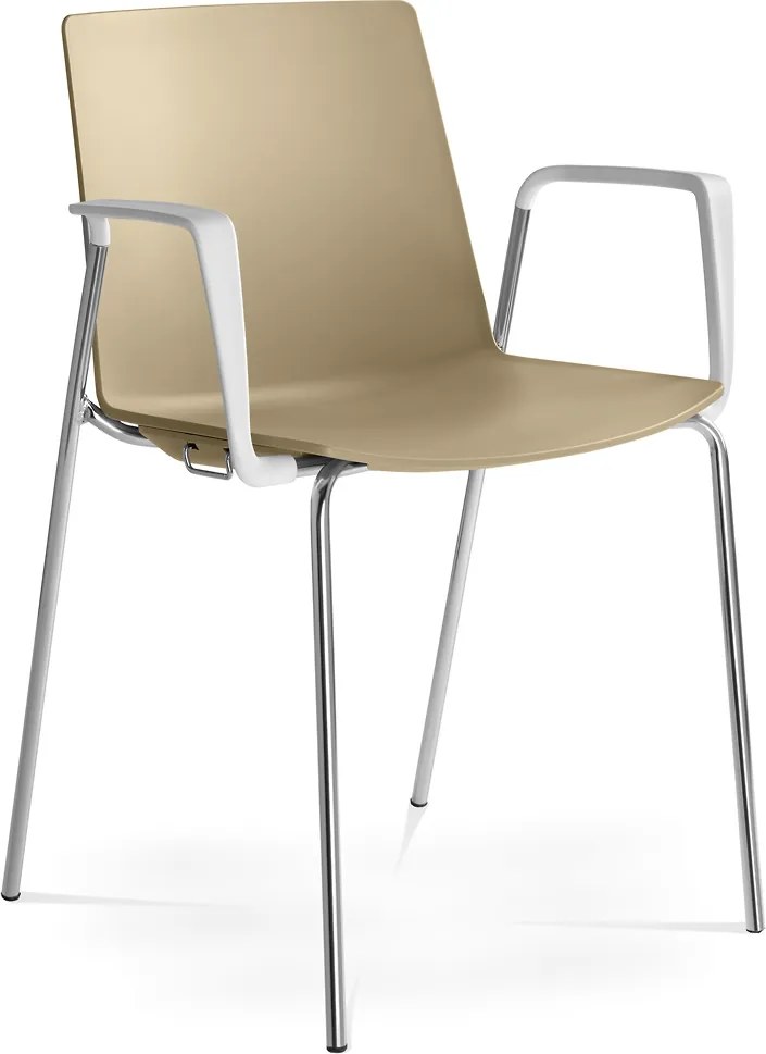 LD SEATING Konferenční, plastová židle SKY FRESH 050-N4, kostra chrom