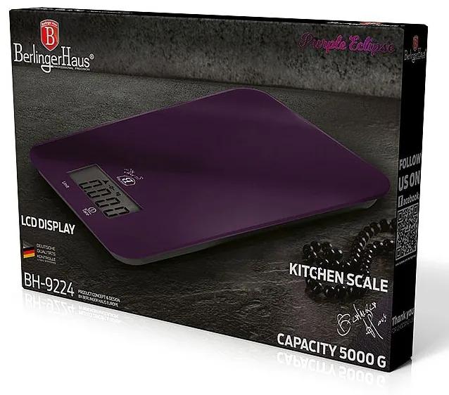 BERLINGERHAUS Váha kuchyňská digitální 5 kg Purple Metallic Line BH-9224