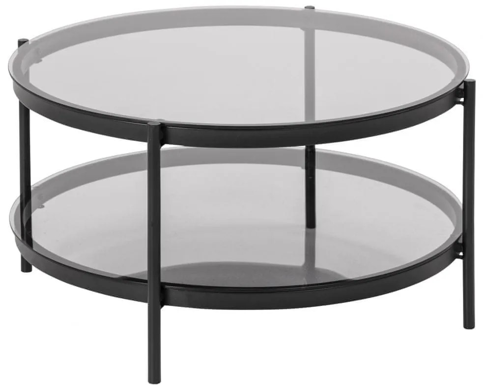 Design scandinavia Konferenční stolek Bayonne, 79 cm, černá