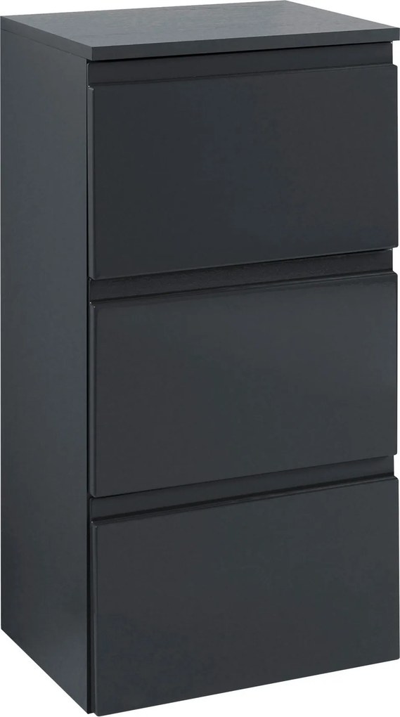 XXXLutz SPODNÍ SKŘÍŇKA, šedá, barvy grafitu, 40/79/35 cm Held - Koupelnové série - 000307002407