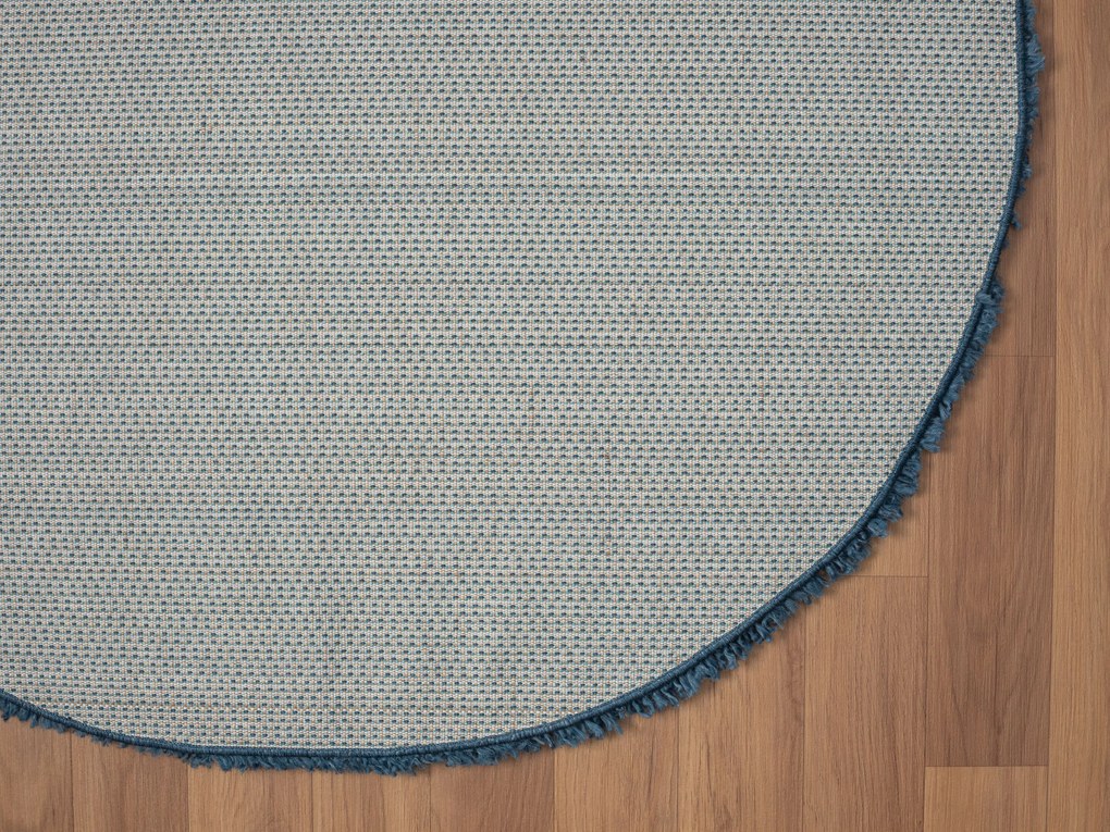 My Flair, AKCE: 150x150 (průměr) kruh cm Kusový koberec My Shaggy dunkelblau kruh, modrá, chodba / předsíň